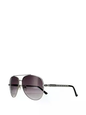 Guess Aviator Sunglasses With Logo Detail