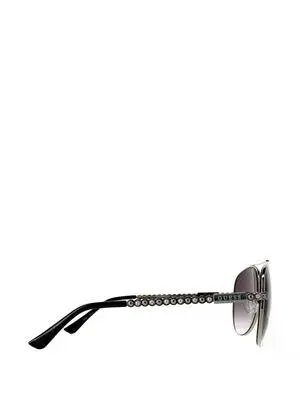 Guess Aviator Sunglasses With Logo Detail