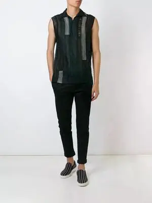 LANVIN Sleeveless Patchwork Shirt
