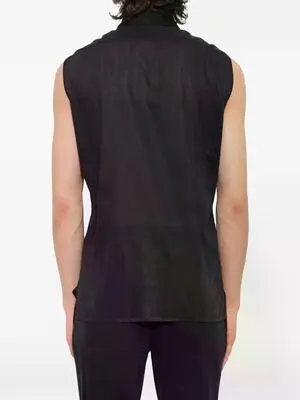 LANVIN Sleeveless Patchwork Shirt