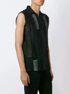 LANVIN Sleeveless Patchwork Shirt