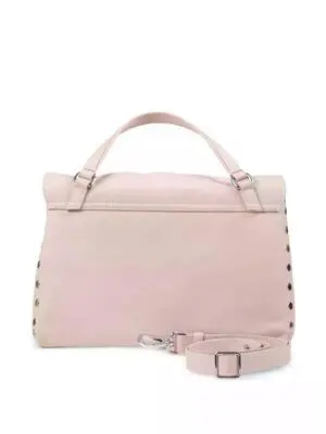 ZANELLATO Postina Rivets Flap Tote Bag - Pink