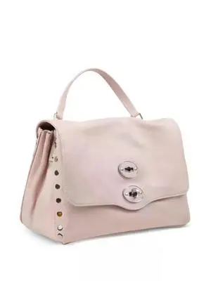 ZANELLATO Postina Rivets Flap Tote Bag - Pink
