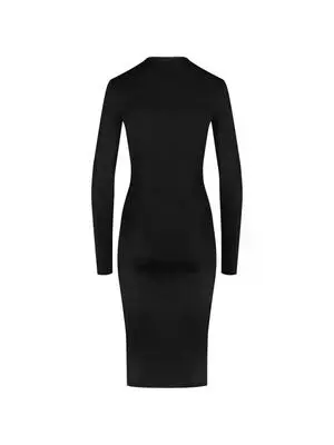 MAISON CLOSE Zip Stretch Midi Dress
