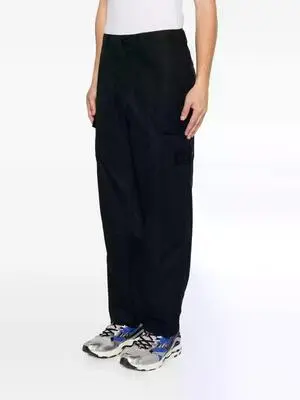 Stone Island Logo Patch Cargo Pants - Black