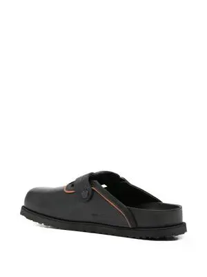BIRKENSTOCK Buckle-fastening Leather Mules