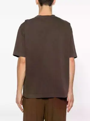 Imperial Logo-patch Crew-neck T-shirt - Brown