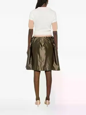 AUGUST BARRON Layered Effect V-neck T-shirt