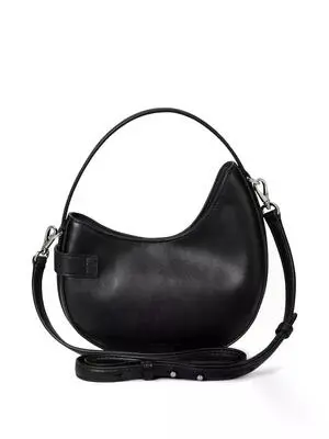 Ralph Lauren Small Tasha D-ring Leather Tote Bag - Black