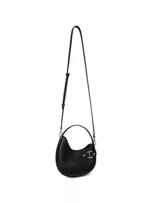 Ralph Lauren Small Tasha D-ring Leather Tote Bag - Black