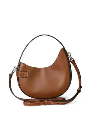 Ralph Lauren Tasha Asymmetrical Leather Tote Bag - Brown