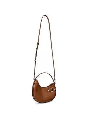 Ralph Lauren Tasha Asymmetrical Leather Tote Bag - Brown