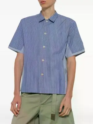 Sacai Stripe-print Poplin Shirt