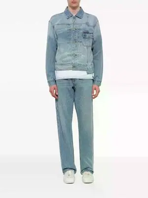 FENG CHEN WANG X Lee Light-wash Panelled Denim Jacket