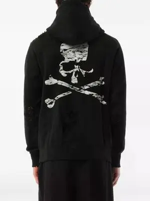 MASTERMIND WORLD Distressed Skull Print Hoodie