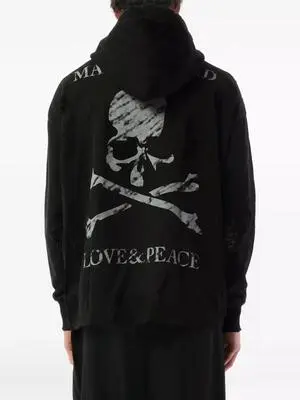 MASTERMIND WORLD Distressed Skull-print Hoodie