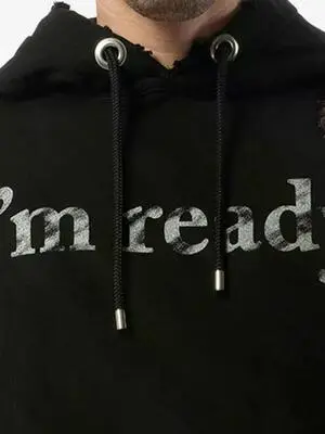MASTERMIND WORLD Distressed Skull-print Hoodie