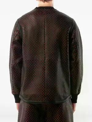 Givenchy Perforated Leather Sweater With Cross Motif