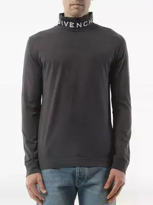 Givenchy Logo-embroidered Turtleneck T-shirt