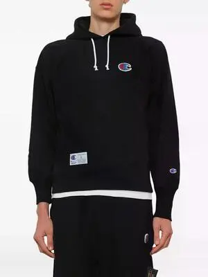 Undercover X Champion Logo Patch Hoodie