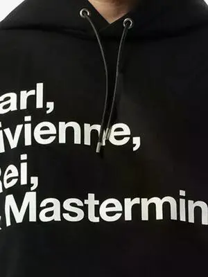 MASTERMIND WORLD Lettering Print Drawstring Hoodie