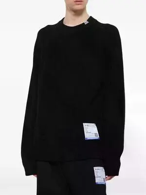 Mihara Yasuhiro Cotton High-density Knit Relaxed Fit Crewneck Sweater