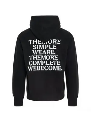Sacai Text Print Hoodie