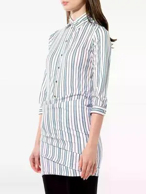Balenciaga Striped Draped Shirt