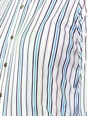 Balenciaga Striped Draped Shirt