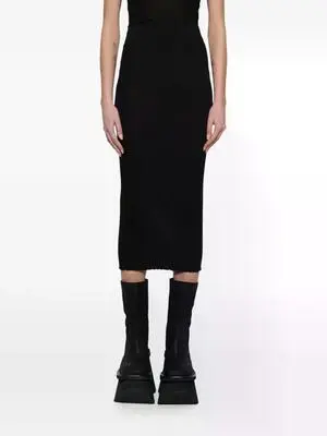 Rick Owens Ribbed-knit Skirt