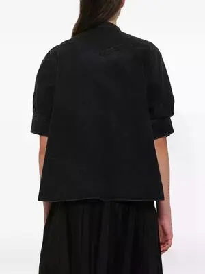 Sacai Paneled Crew Neck Sweater - Grey