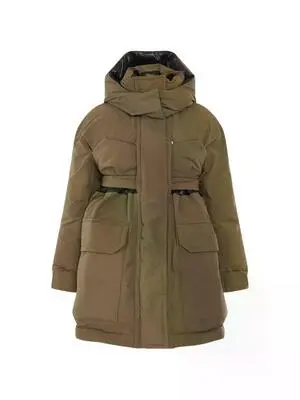 Sacai Padded Detachable-hood Coat - Neutrals