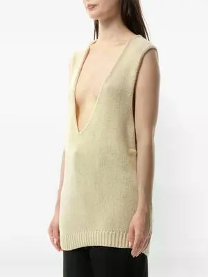 LANVIN Sleeveless V-neck Knit Sweater