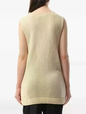 LANVIN Sleeveless V-neck Knit Sweater