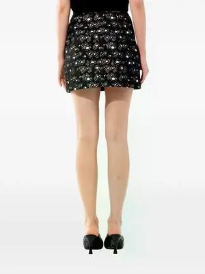 Balenciaga Abstract Pattern Straight Skirt