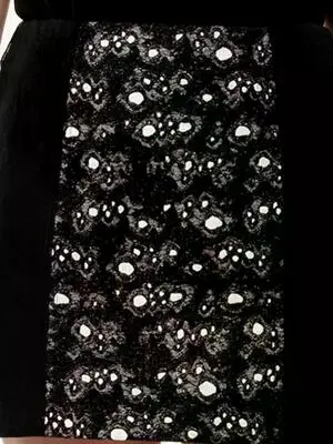 Balenciaga Abstract Pattern Straight Skirt
