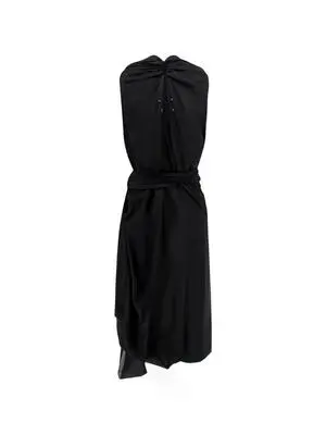 MAISON MARGIELA Draped Wrap Midi Dress