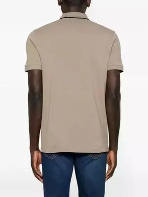 BOSS Philix Zip-fastening Polo Shirt - Neutrals