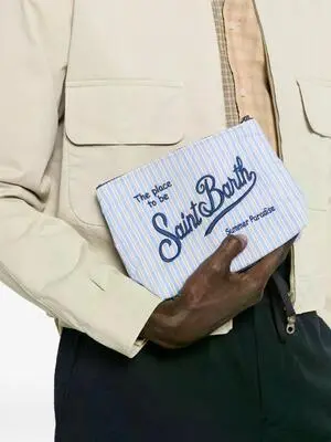 MC2 SAINT BARTH Striped Clutch Bag