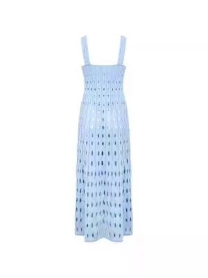 Simkhai Christina Cut-out Knit Midi Dress - Blue