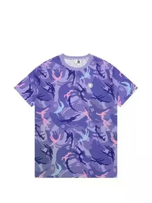 AAPE BY *A BATHING APE Camouflage Graphic T-shirt - Purple
