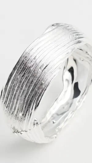 Completedworks Plated Cuff Bangle - Silver