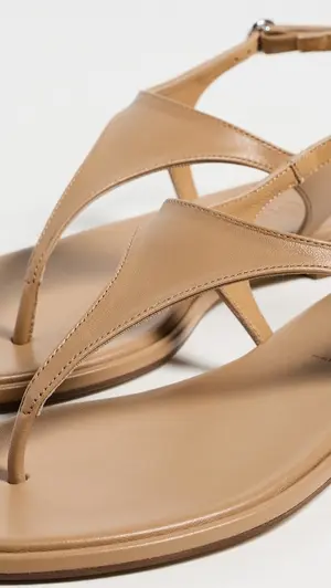 AeydĒ Raine Nappa Leather Sandals - Hazelnut
