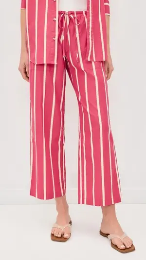 Donni. Pop Stripe Drawstring Pants