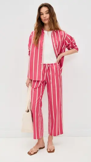 Donni. Pop Stripe Drawstring Pants