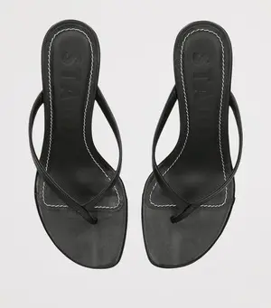Staud Freja Kitten Heel Sandals 60 - Black