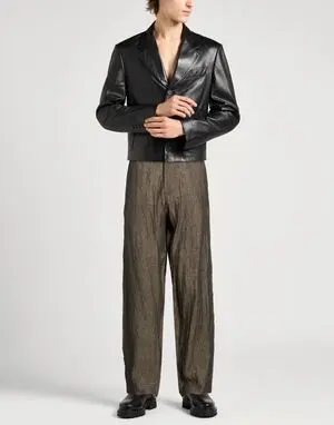 Masnada Linen Tapered Leg Trousers
