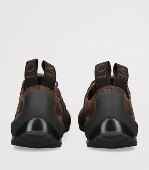 Loewe Suede Grip Sneakers - Brown