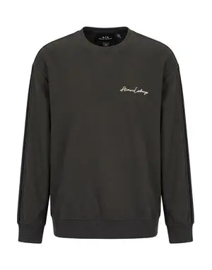 Armani Exchange Crewneck Sweatshirt With Side Stripes