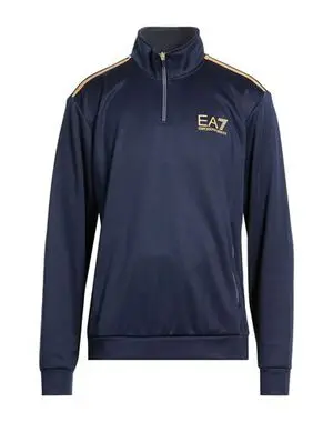 EA7 Polyester Half-zip Sweatshirt With Side Stripes